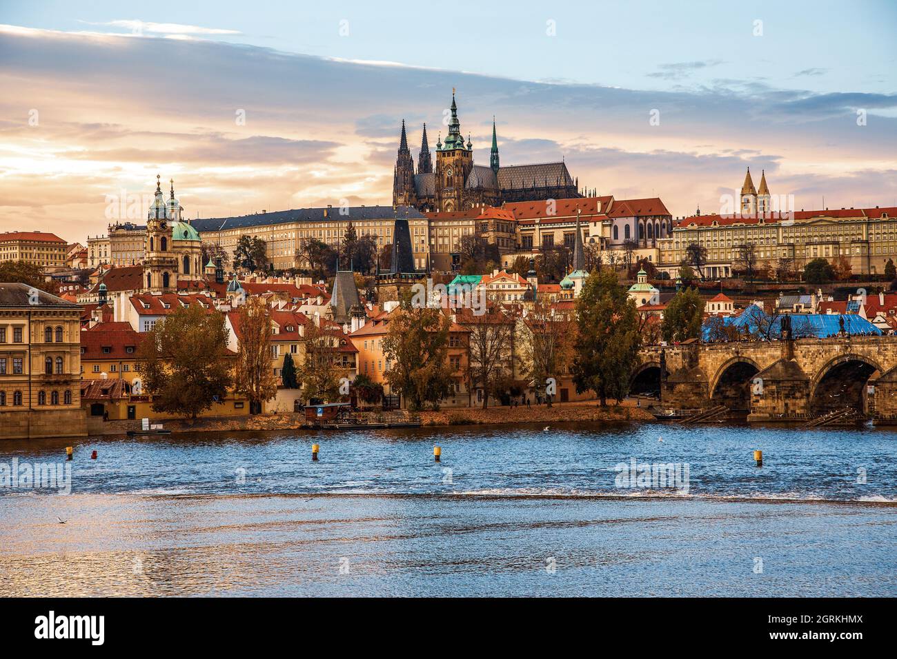 Prague vibrant scene castle hi-res stock photography and images - Alamy