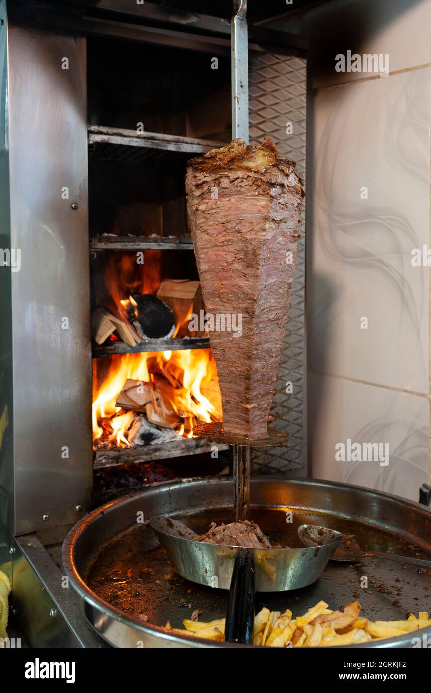 Turkish meat doner kebab Stock Photo - Alamy