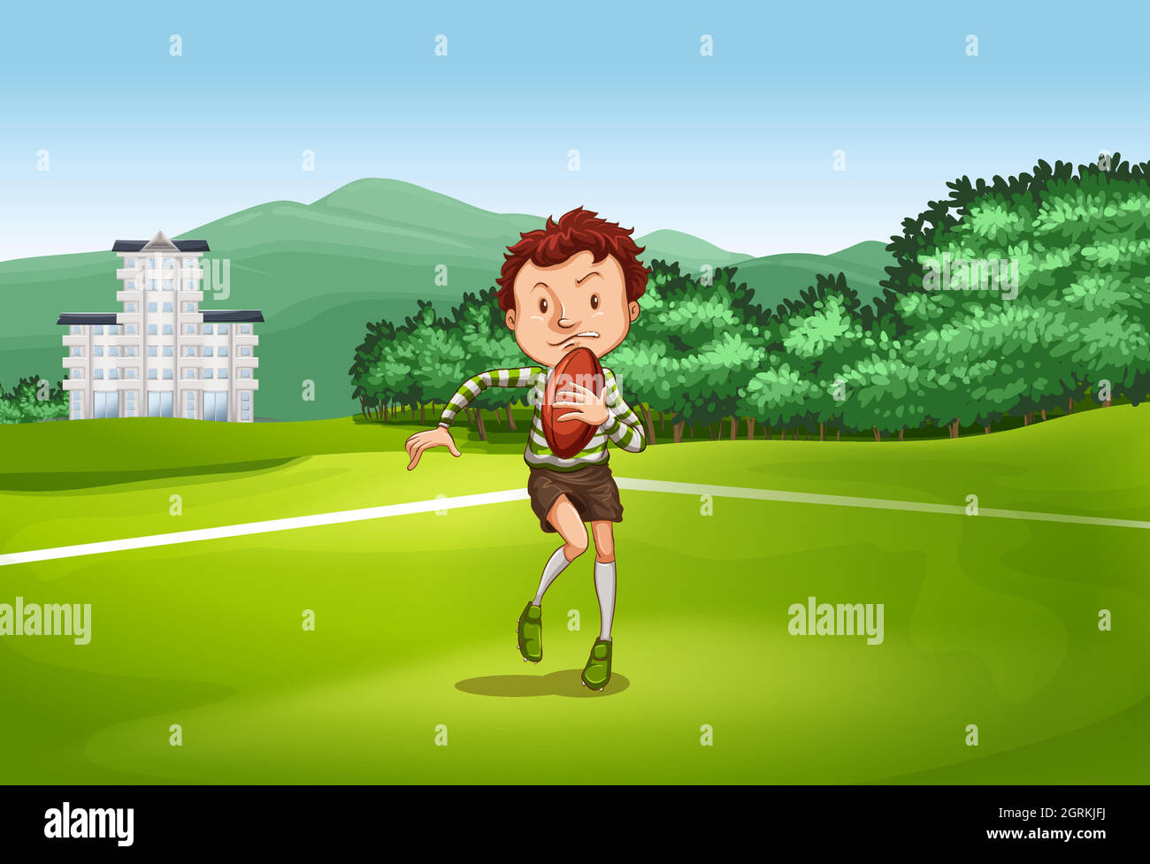 Rugby school building Stock Vector Images - Alamy