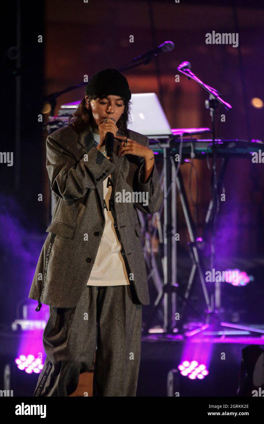 (9/27/2021) Arianna Del Ghiaccio aka Ariete, Italian singer-songwriter ...