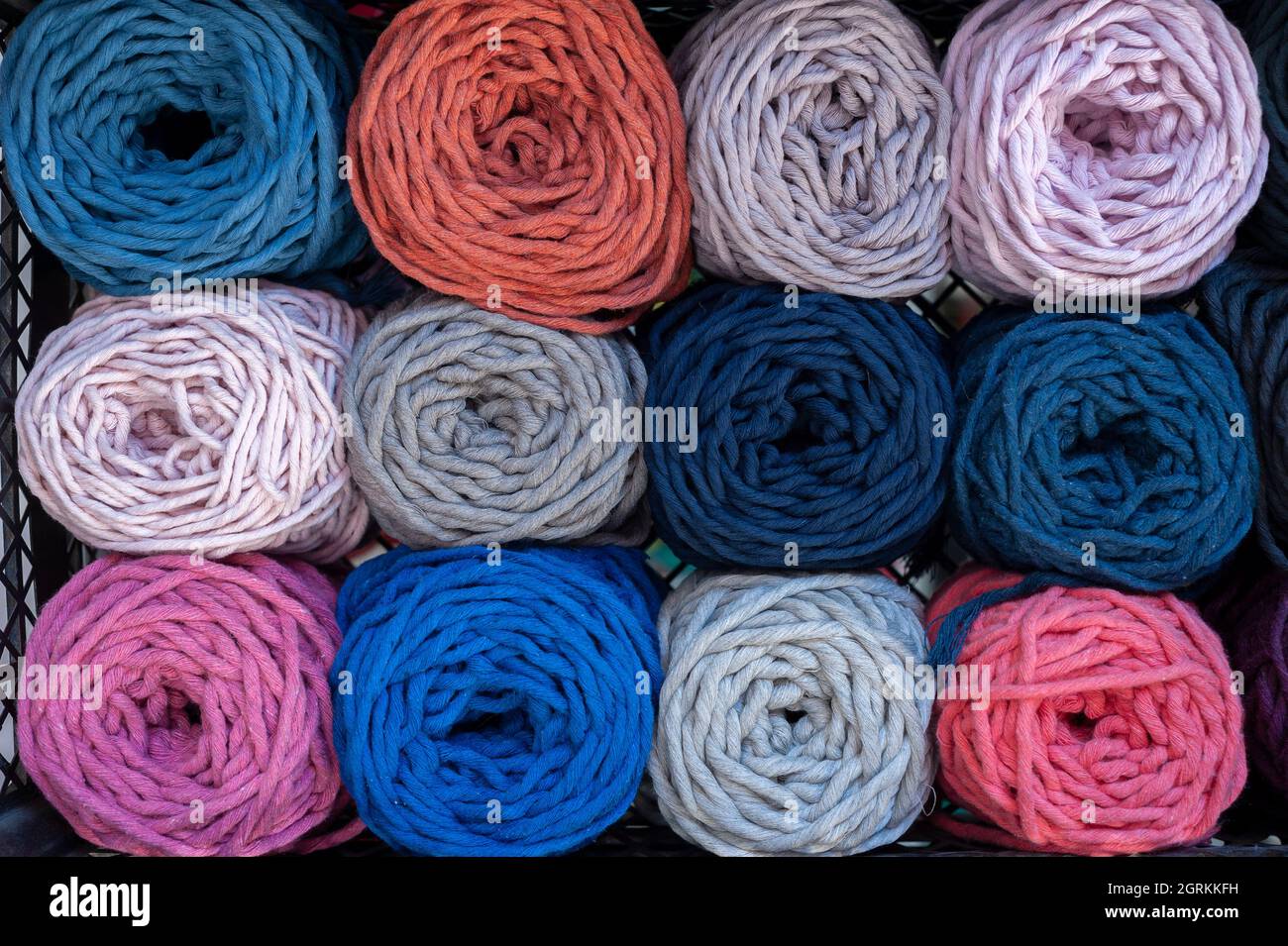 Colored threads, yarns Stock Photo - Alamy