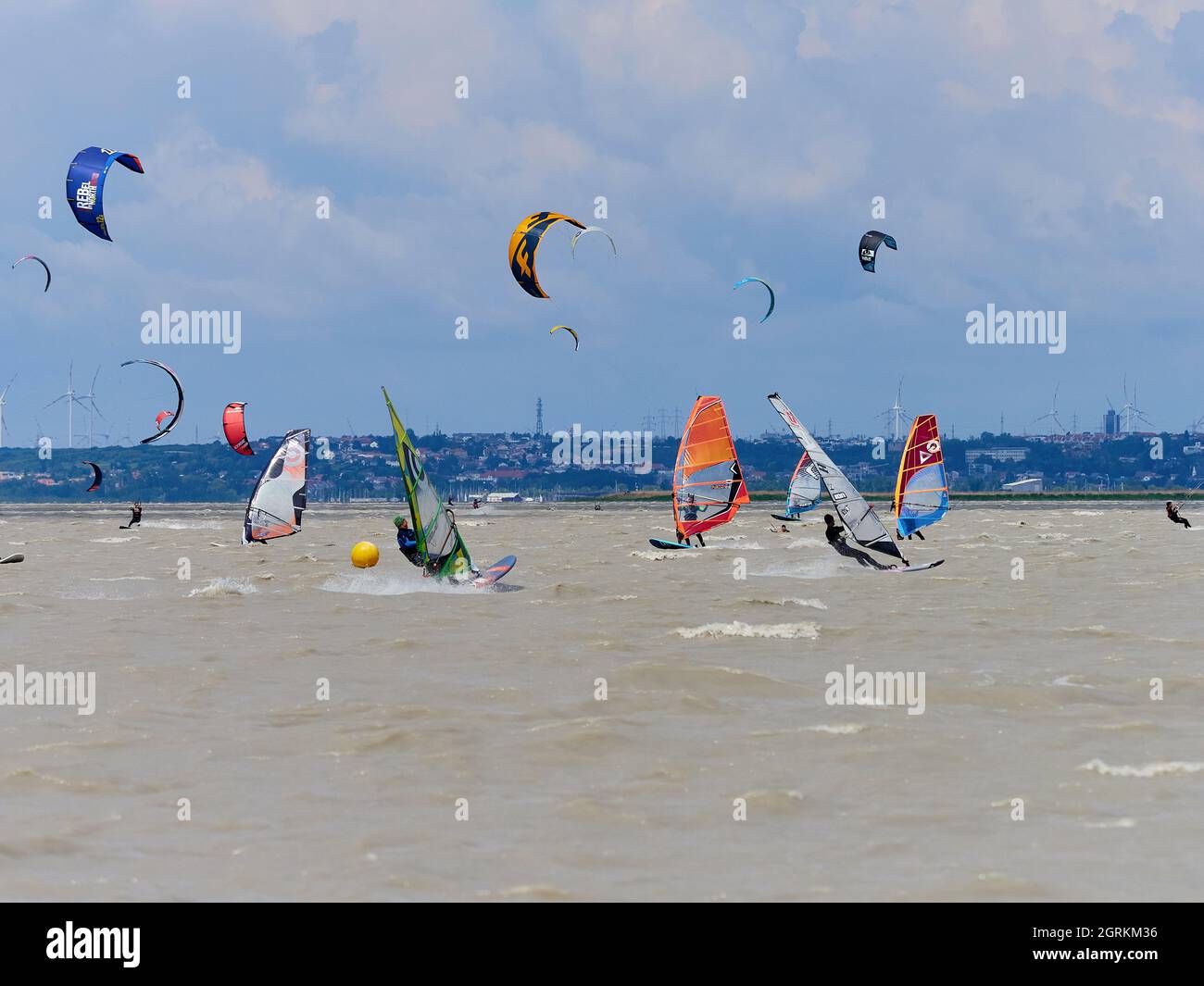 windsurfing fun sports Stock Photo - Alamy