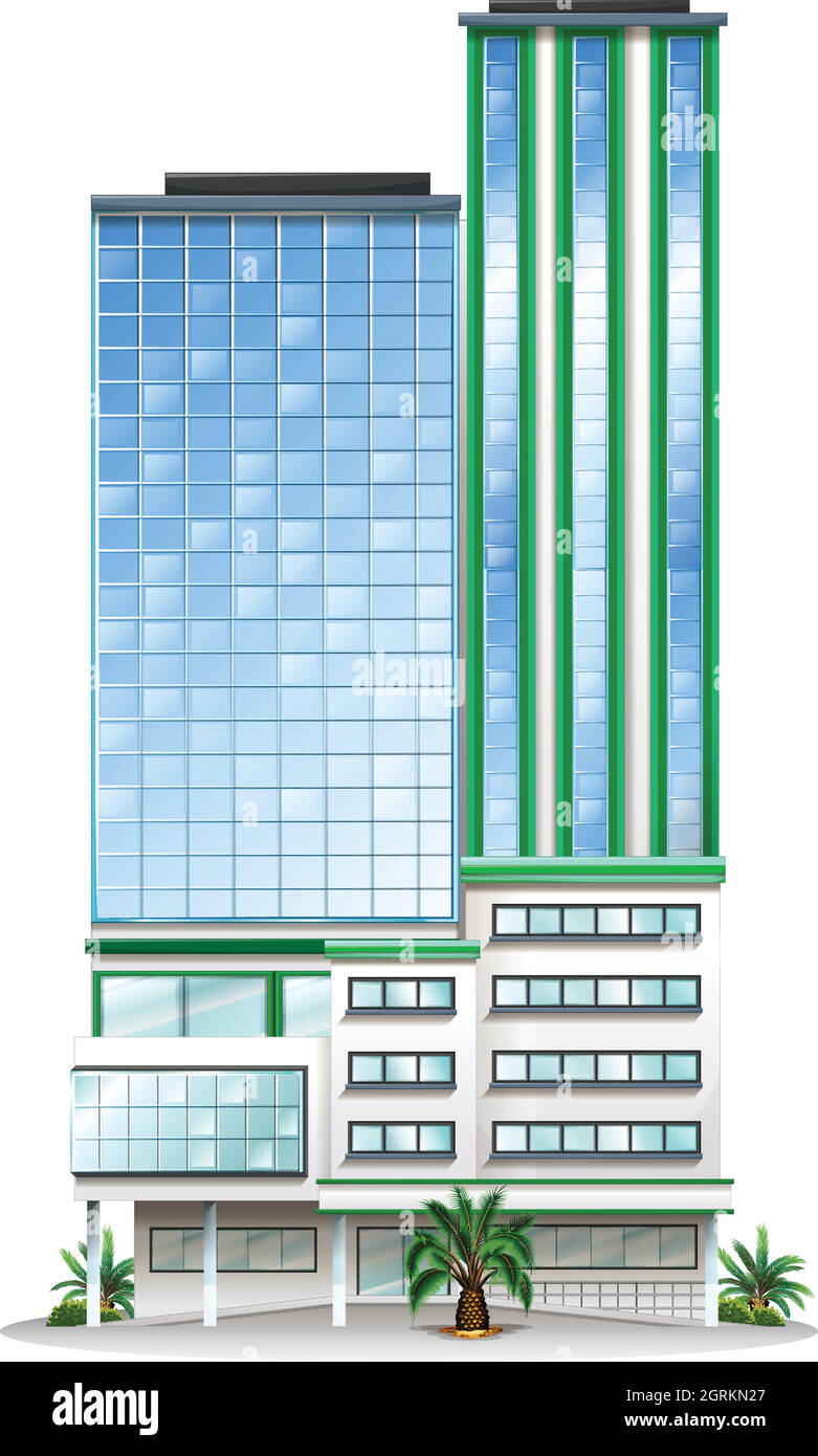 Tall commercial tower Stock Vector Images - Alamy