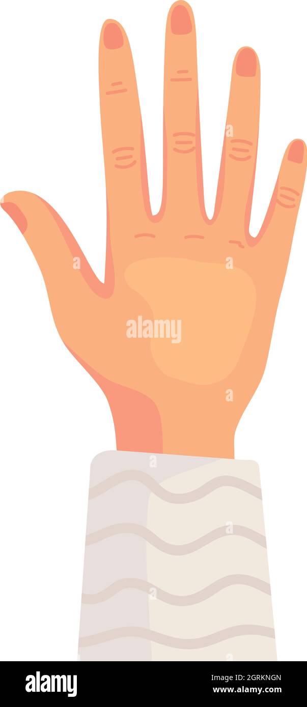 hand with white sleeve Stock Vector Image & Art - Alamy