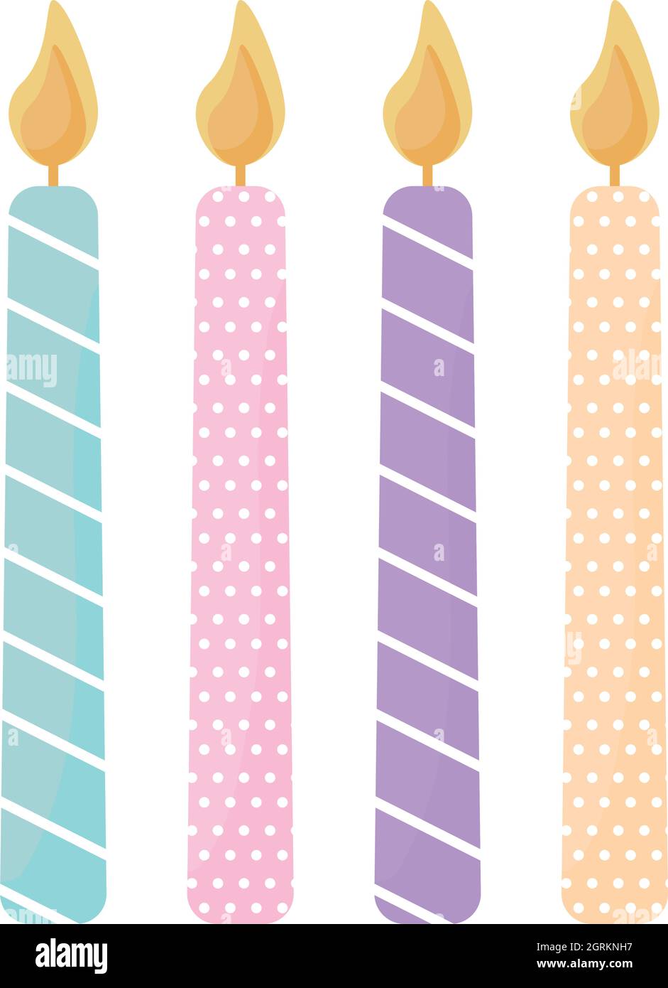 colored candles design Stock Vector Image & Art - Alamy