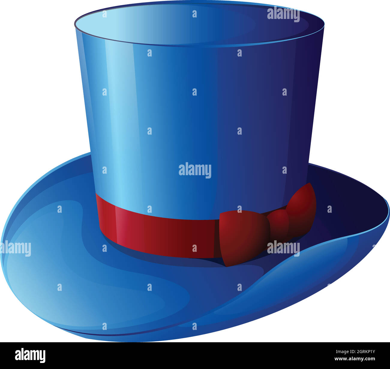 A blue hat with a red ribbon Stock Vector Image & Art - Alamy