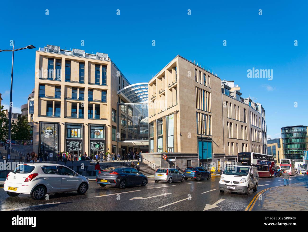 Exterior of new St James Quarter shopping and entertainment complex in ...