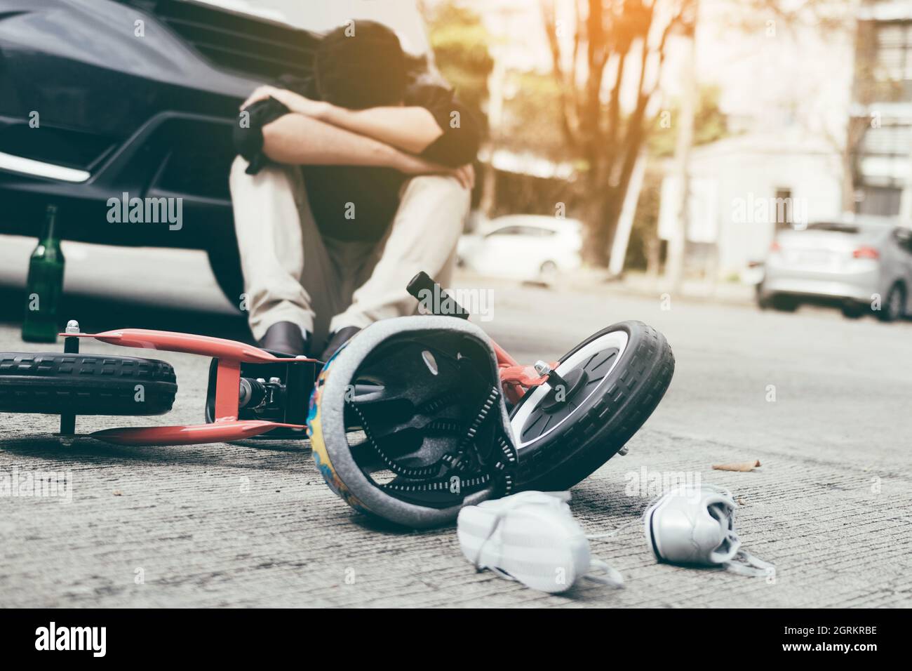 Sports car crash road hi-res stock photography and images - Alamy