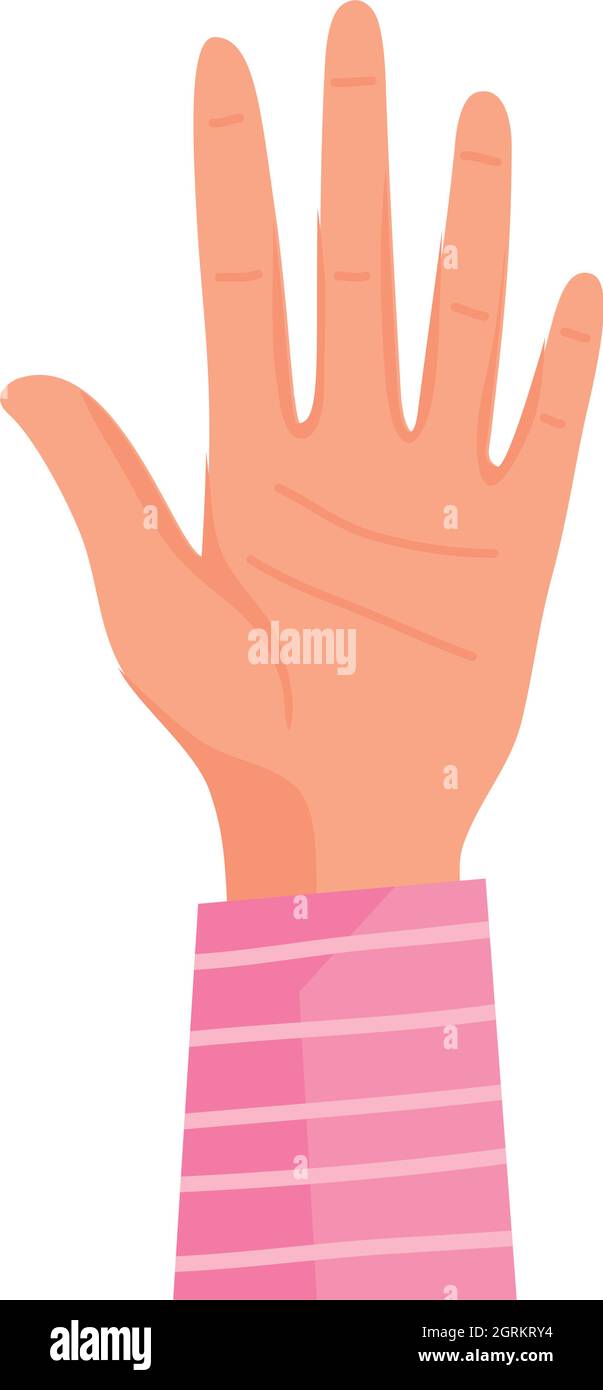hand with pink sleeve Stock Vector Image & Art - Alamy