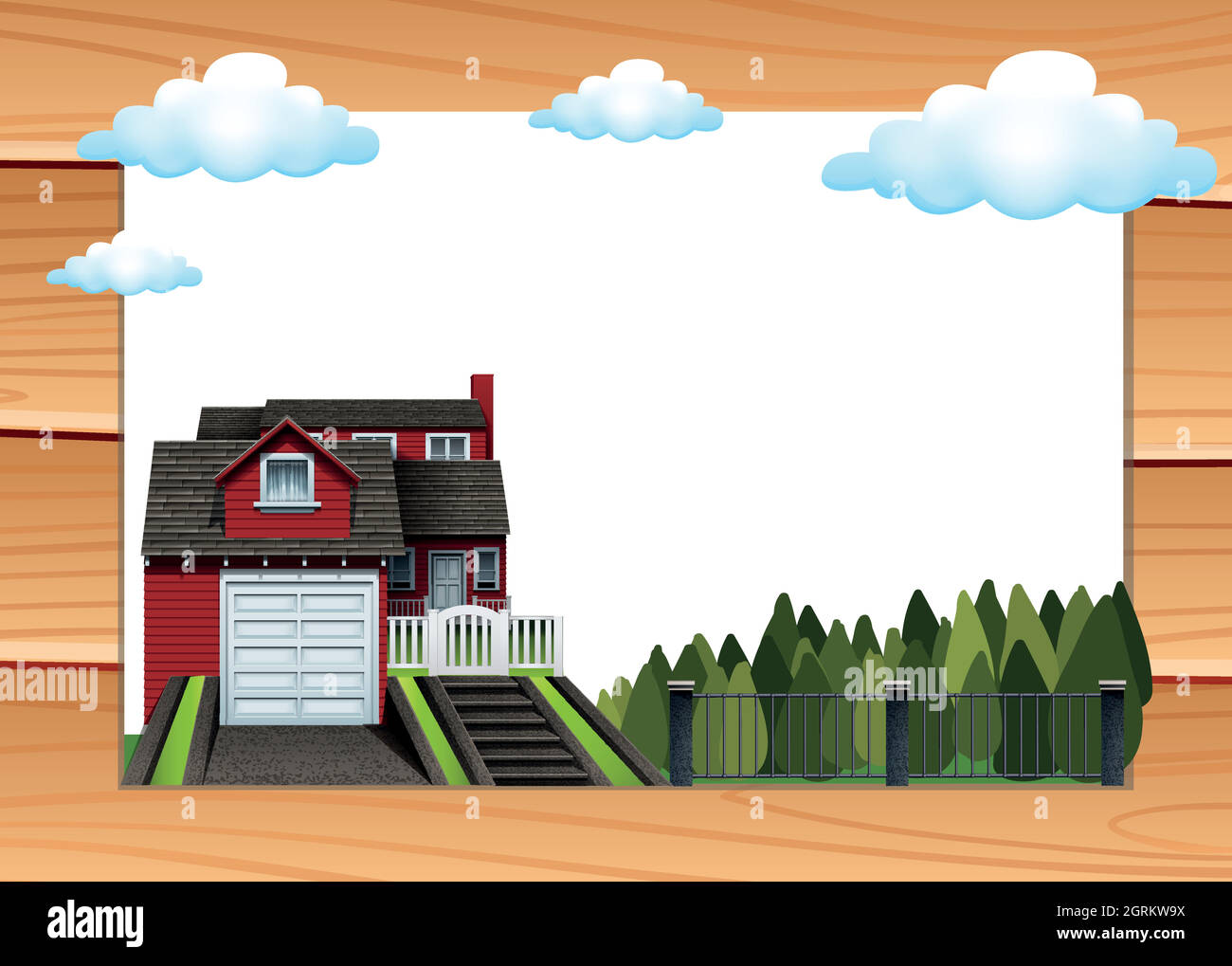 Daytime scenic background Stock Vector Images - Alamy