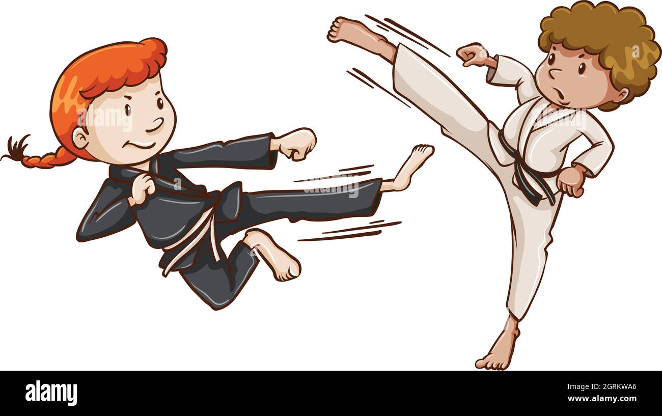 Exercise scene Cut Out Stock Images & Pictures - Alamy