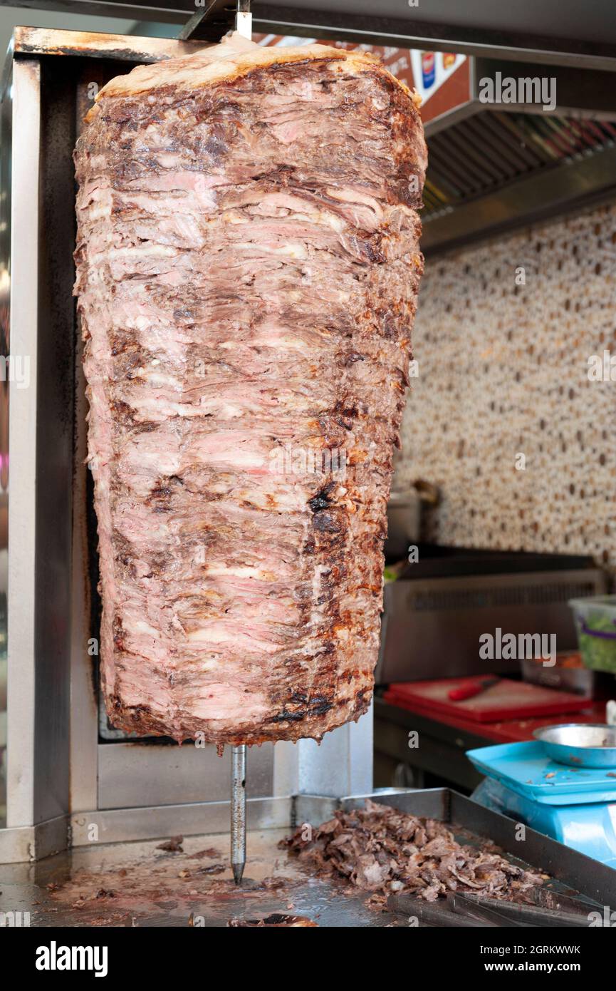 Turkish meat doner kebab Stock Photo - Alamy