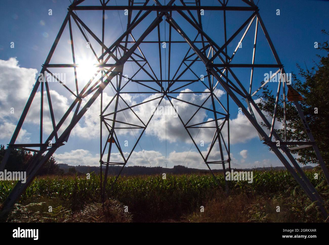 High voltage power poles hi-res stock photography and images - Alamy