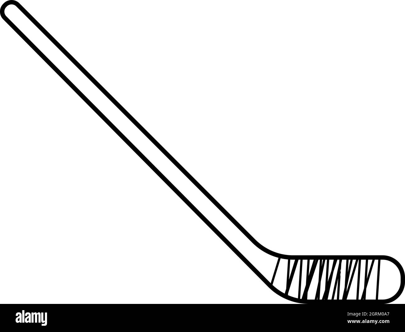 Professional hockey stick icon, outline style Stock Vector Image & Art ...