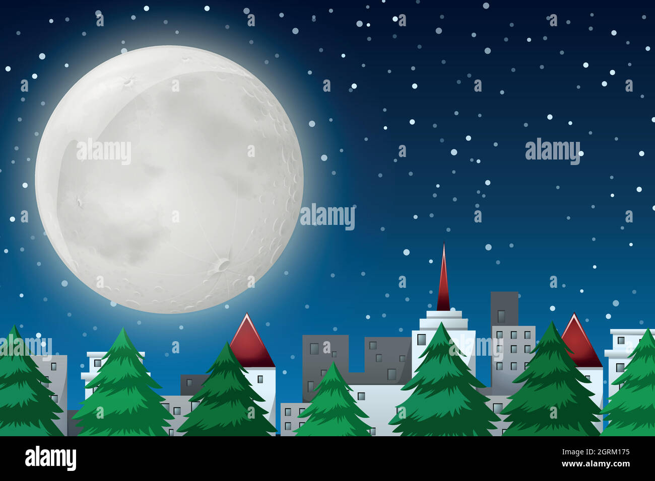 A winter snow Stock Vector Images - Alamy