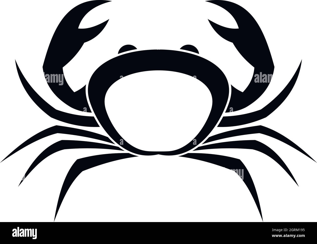 Crab icon, simple style Stock Vector Image & Art - Alamy
