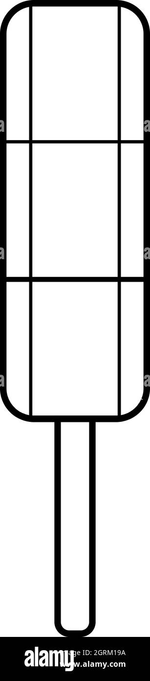 Ice lolly icon, outline style Stock Vector Image & Art - Alamy