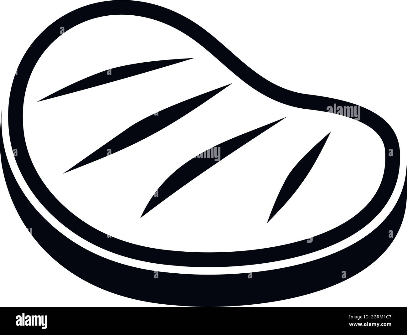 Beef steak icon, simple style Stock Vector Image & Art - Alamy