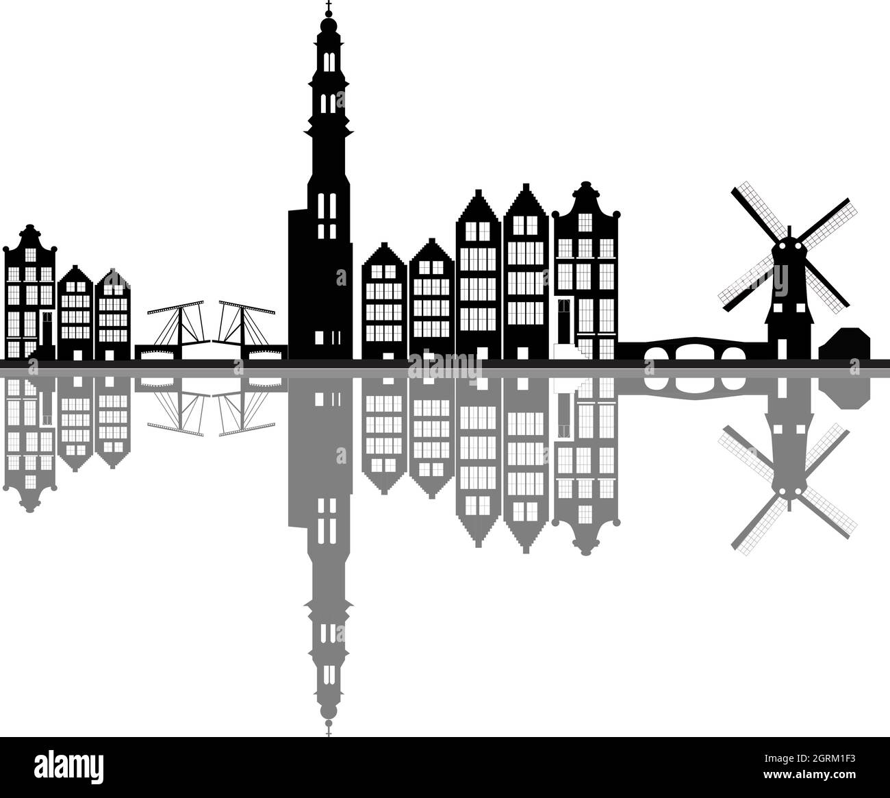 Amsterdam westertoren Stock Vector Images - Alamy
