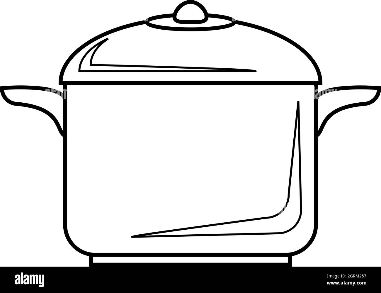 Pan for cooking icon, outline style Stock Vector Image & Art - Alamy