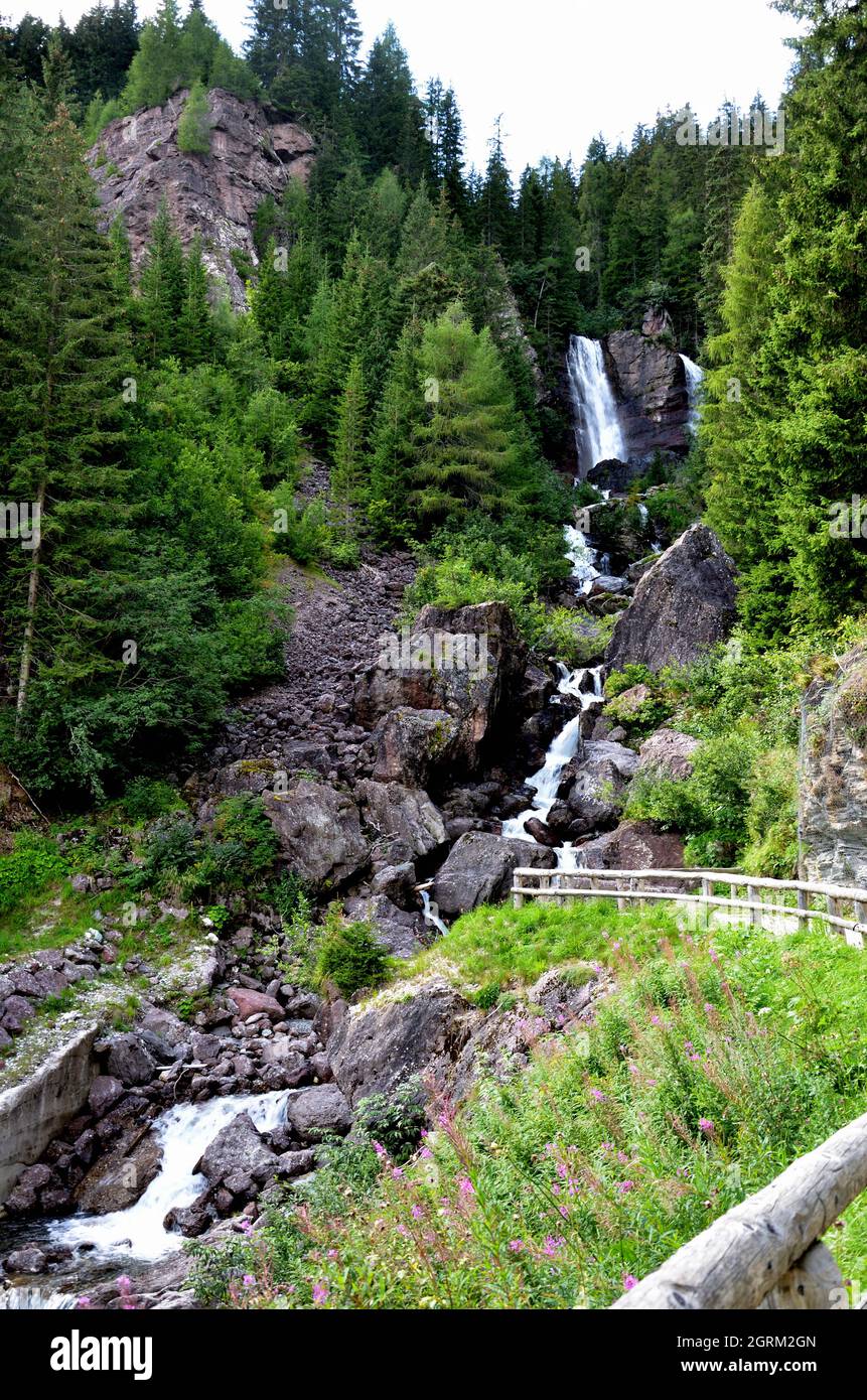 The Pissandolo waterfall takes its name from the stream of the same ...