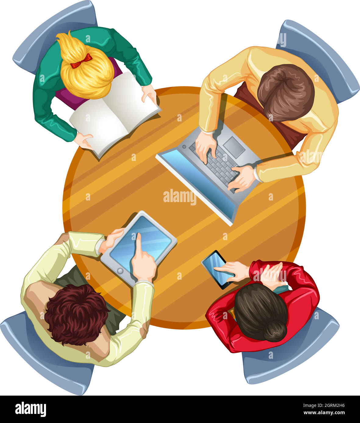 Busy people work Stock Vector Images - Alamy