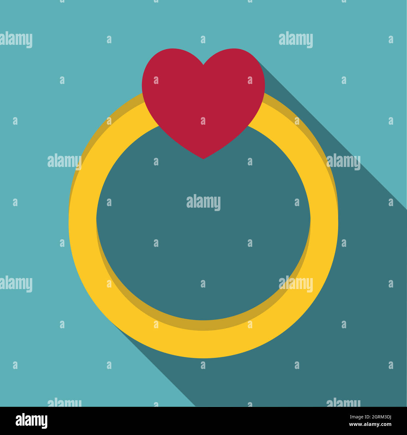 Flat jewelry ring logo Stock Vector Images - Alamy