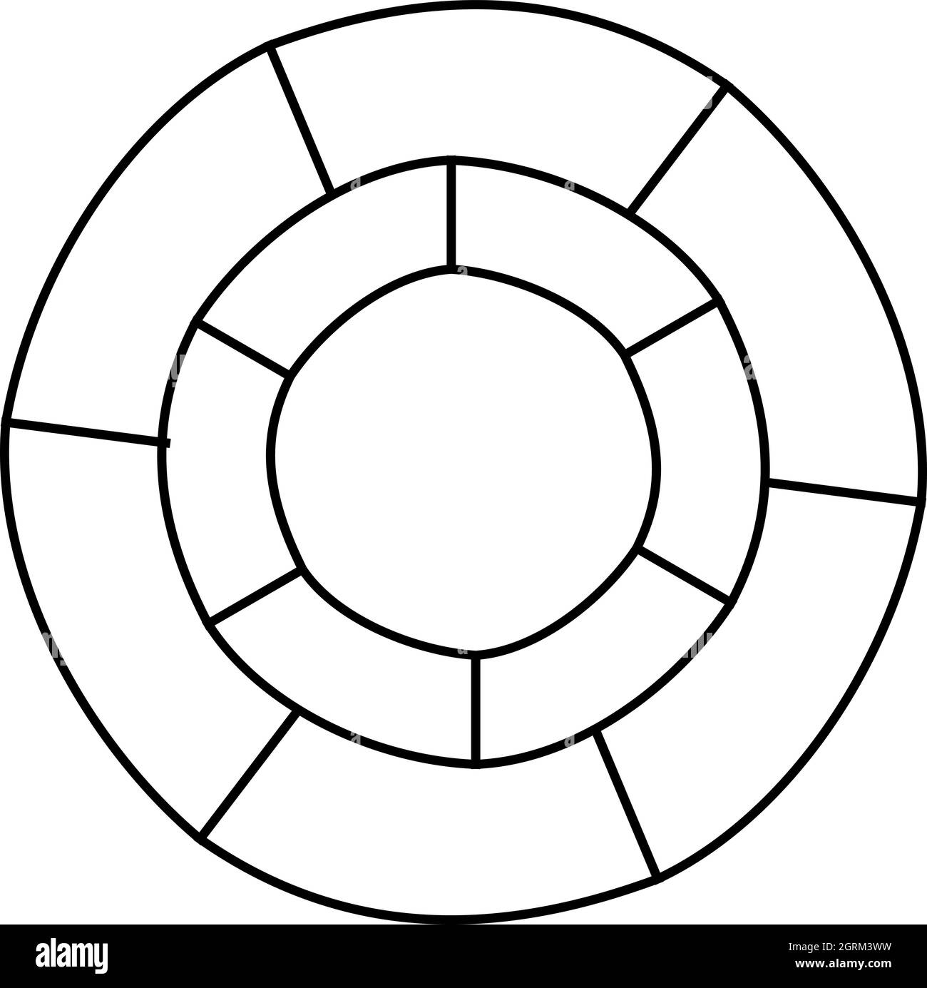 Icon thin circle design Stock Vector Images - Alamy