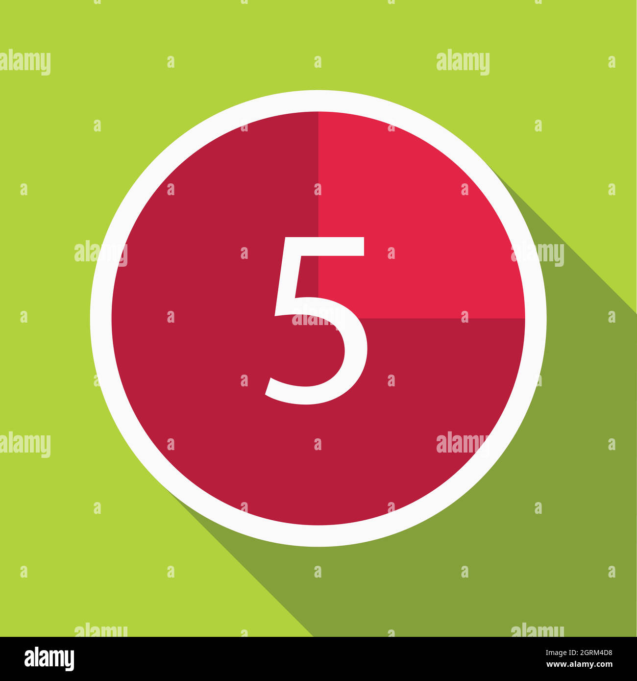 Countdown icon, flat style Stock Vector Image & Art - Alamy