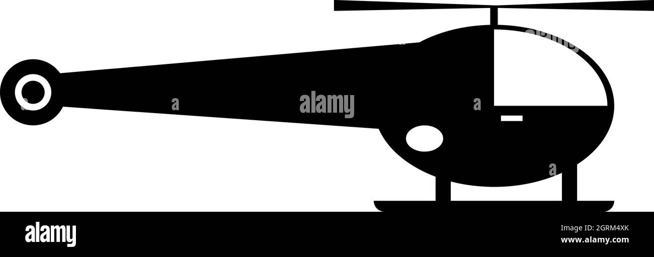 Helicopter icon, simple style Stock Vector Image & Art - Alamy