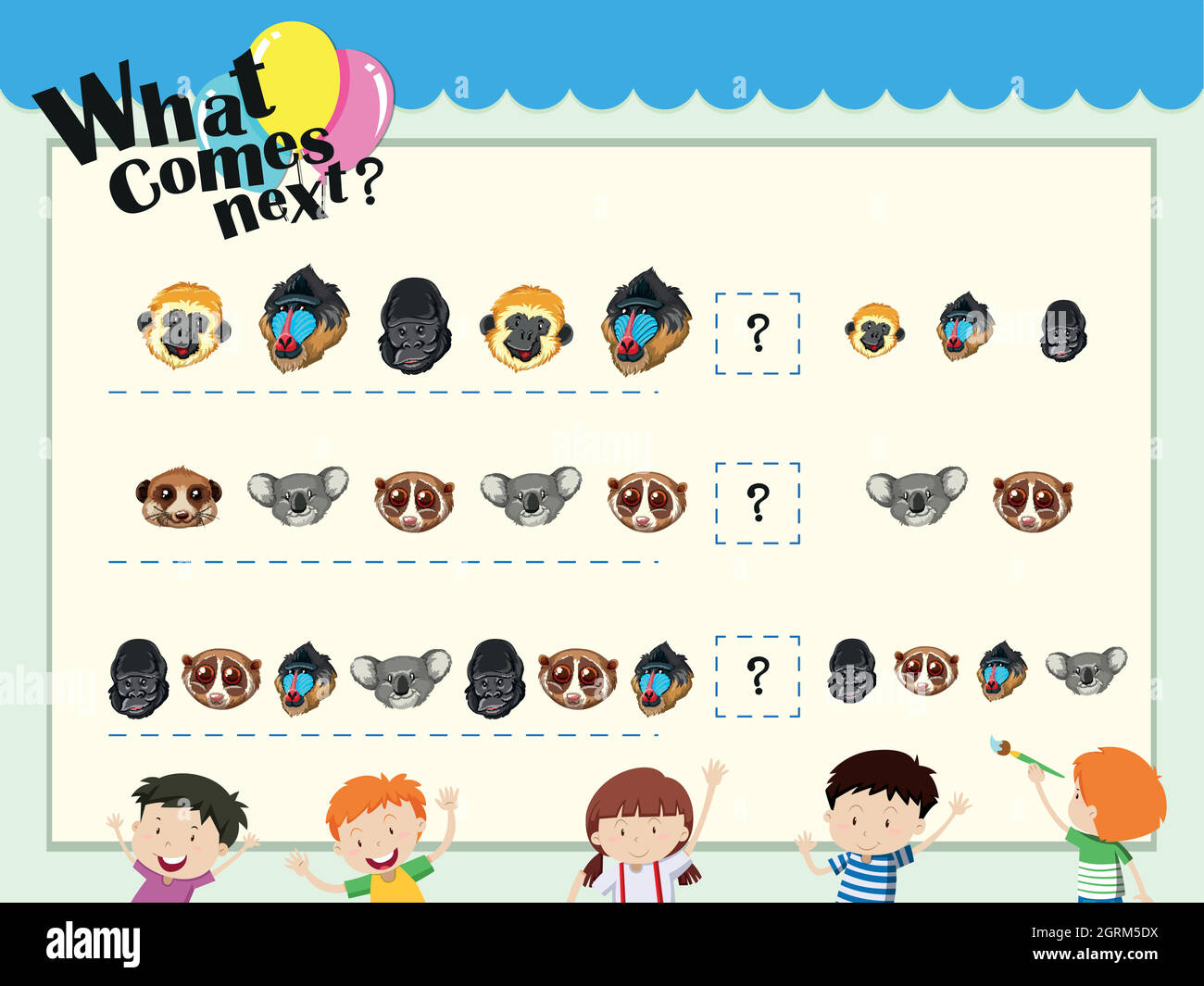 Animal learning activity Stock Vector Images - Alamy