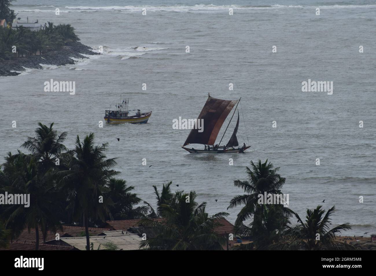 Traditional fishing boats on the harbor Stock Photo - Alamy
