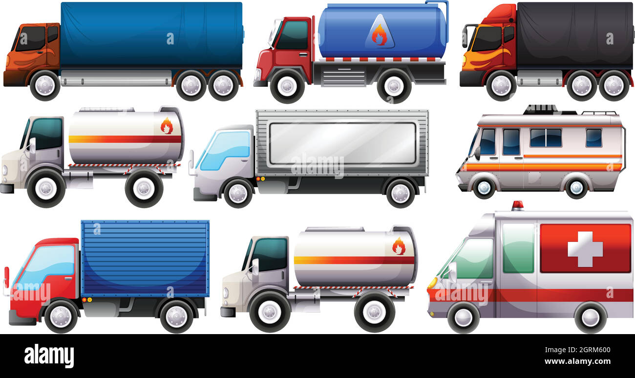 Trucks Stock Vector Images - Alamy