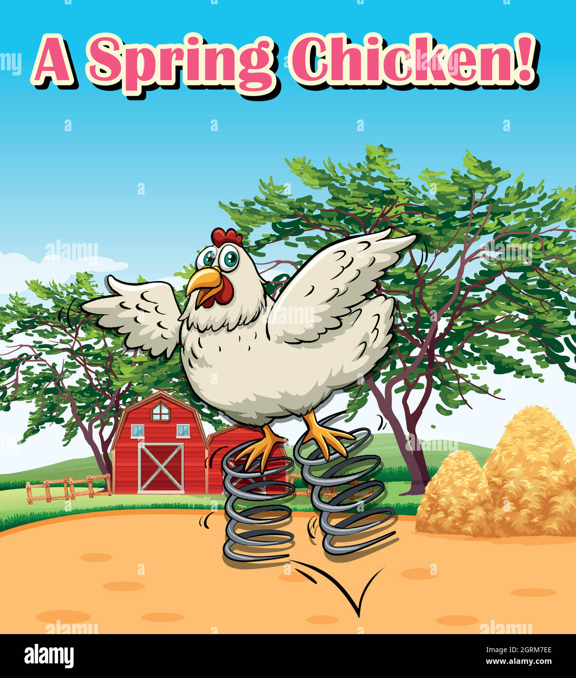 Pharse on poster for spring chicken Stock Vector Image & Art - Alamy