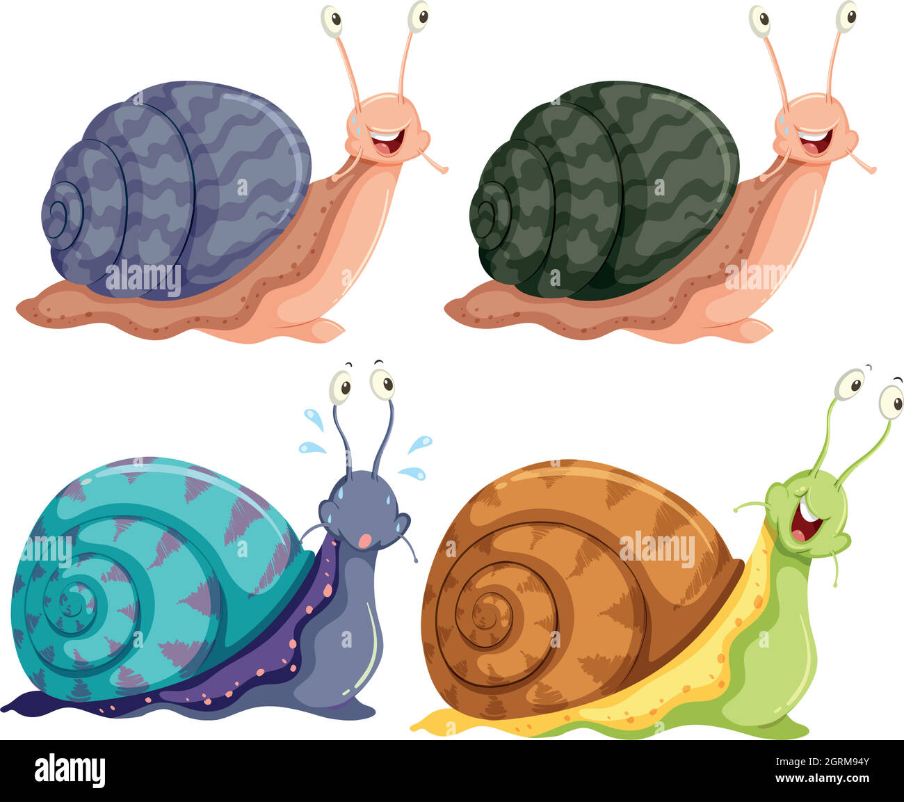 Aquatic snails Cut Out Stock Images & Pictures - Alamy