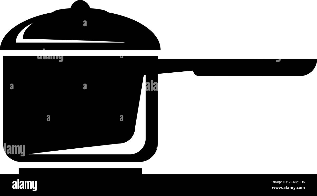 Pan with handle icon, simple style Stock Vector Image & Art - Alamy