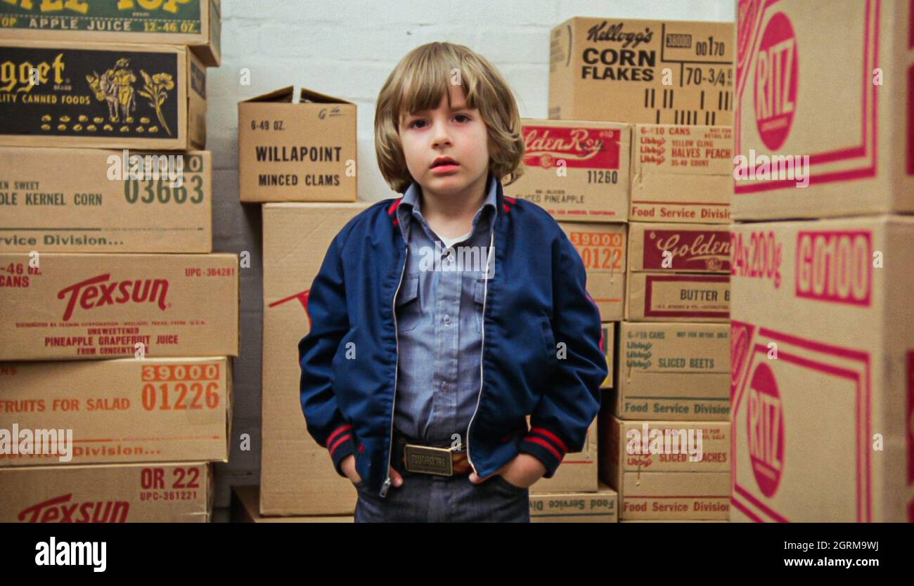 USA. Danny Lloyd in a scene from the (C)Warner Bros film: The Shining (1980). Plot: A family ...