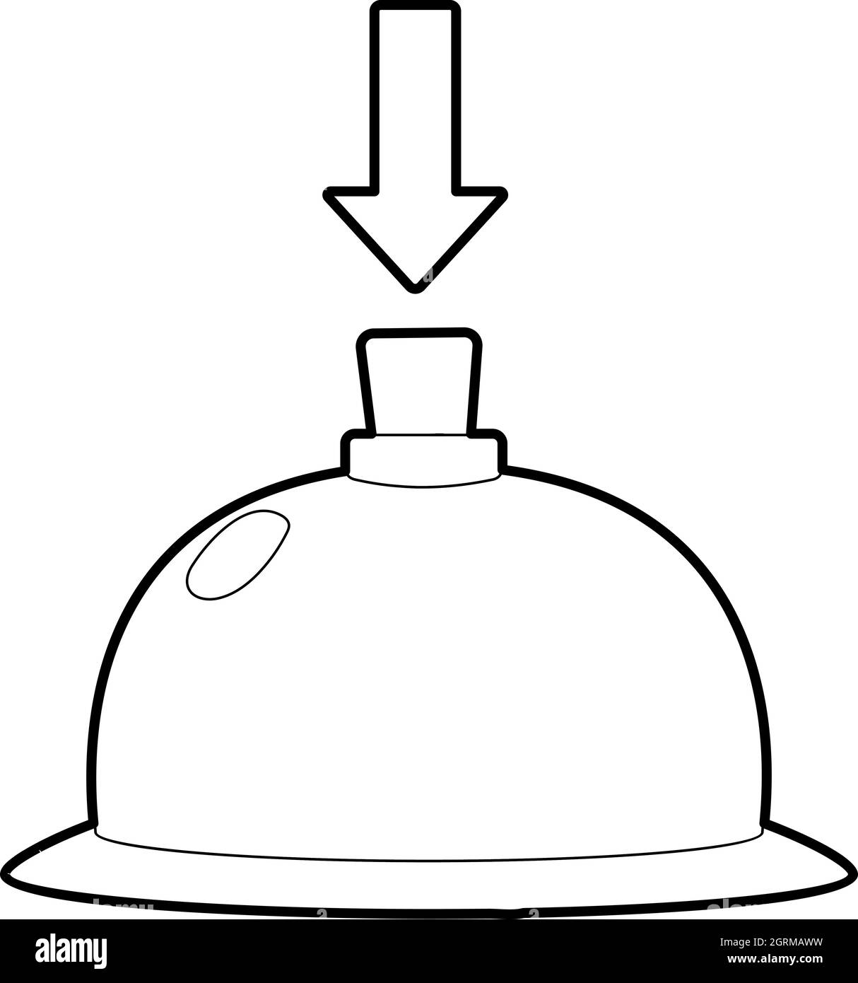 Work administrator icon outline hi-res stock photography and images - Alamy