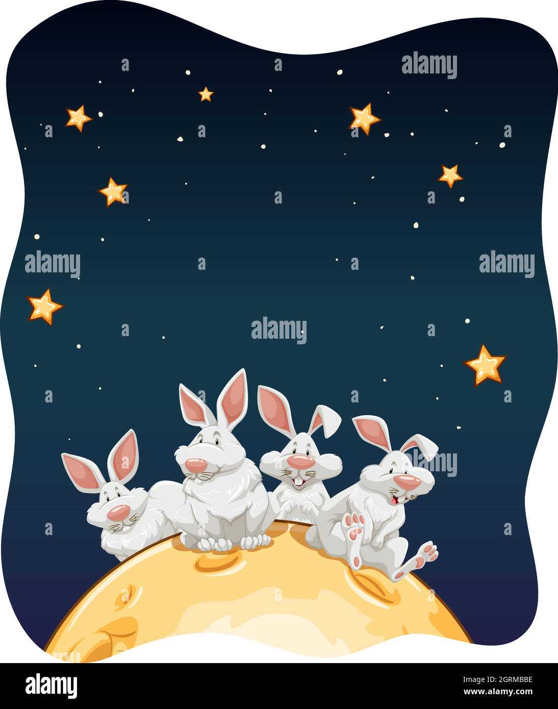 Wild rabbits Stock Vector Images - Alamy