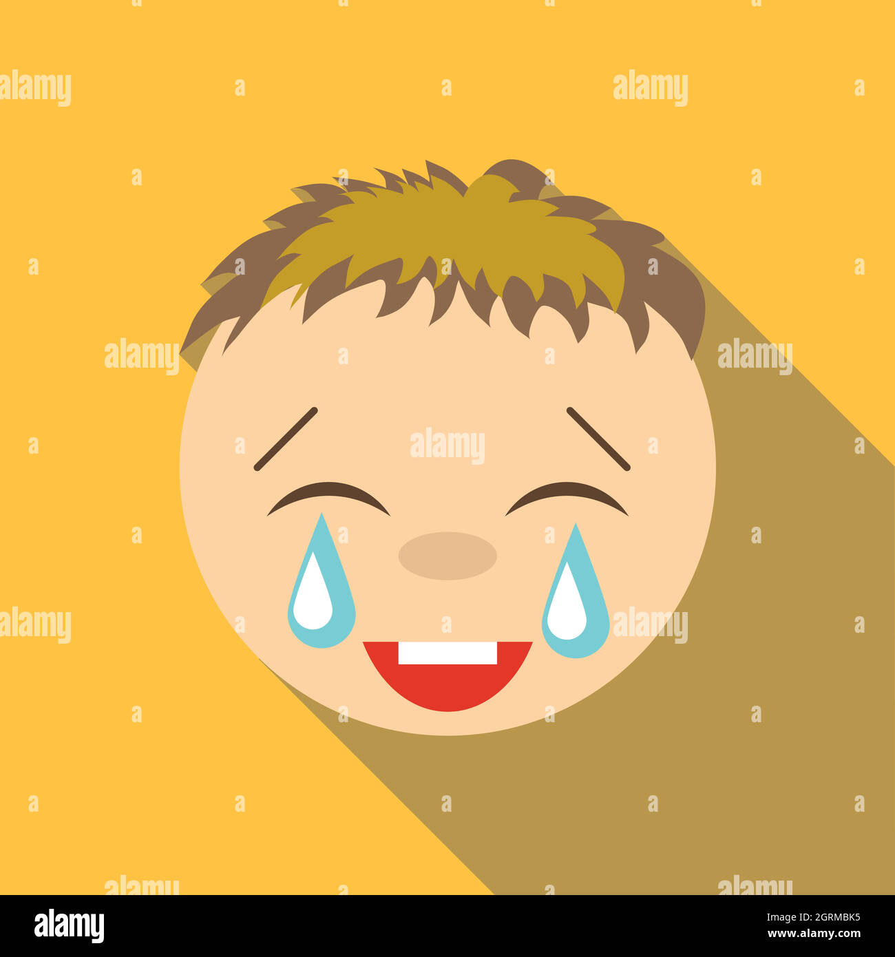 Emoji face with tears hi-res stock photography and images - Alamy