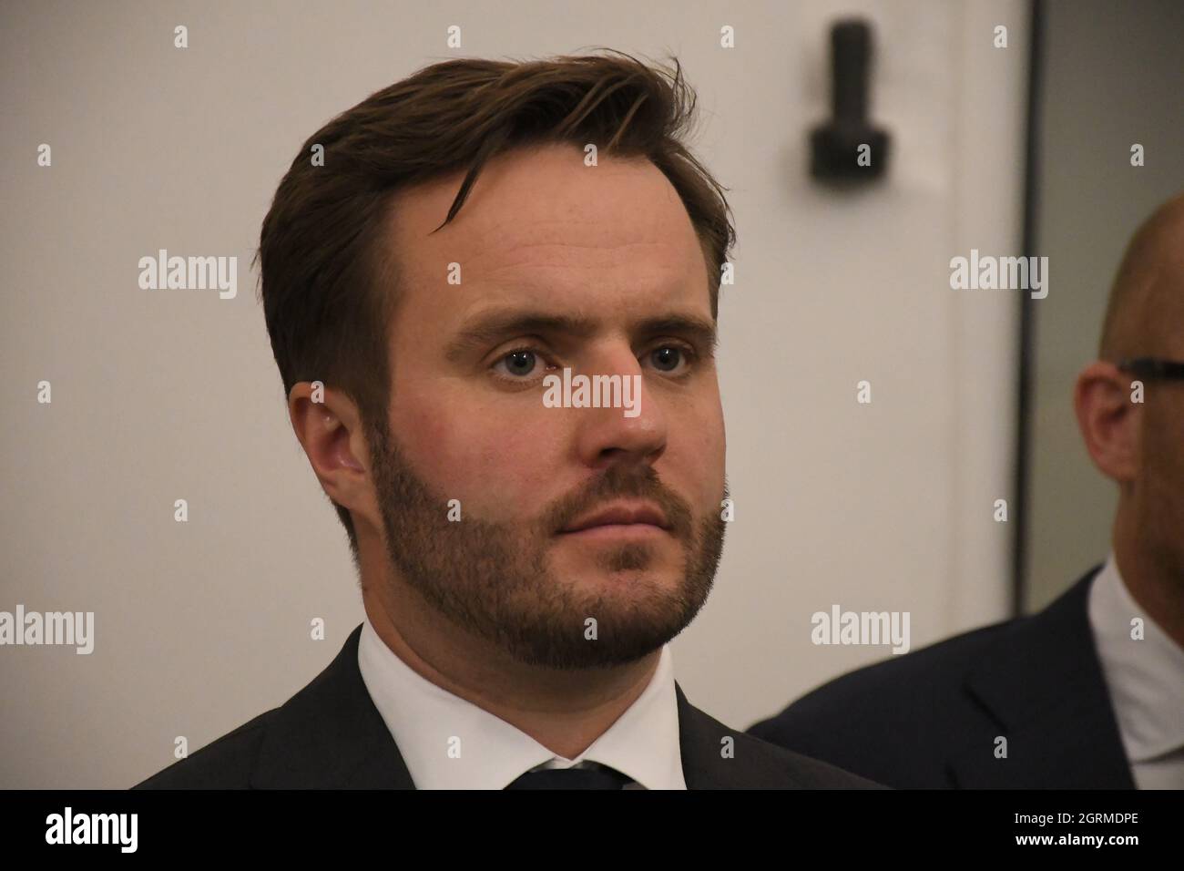 Copenhagen, Denmark.,01 October 2021, /Denmark ministrer for finance ...