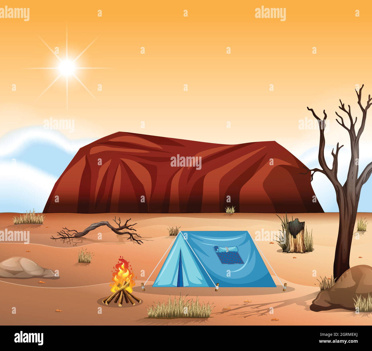 Uluru rock art Stock Vector Images - Alamy