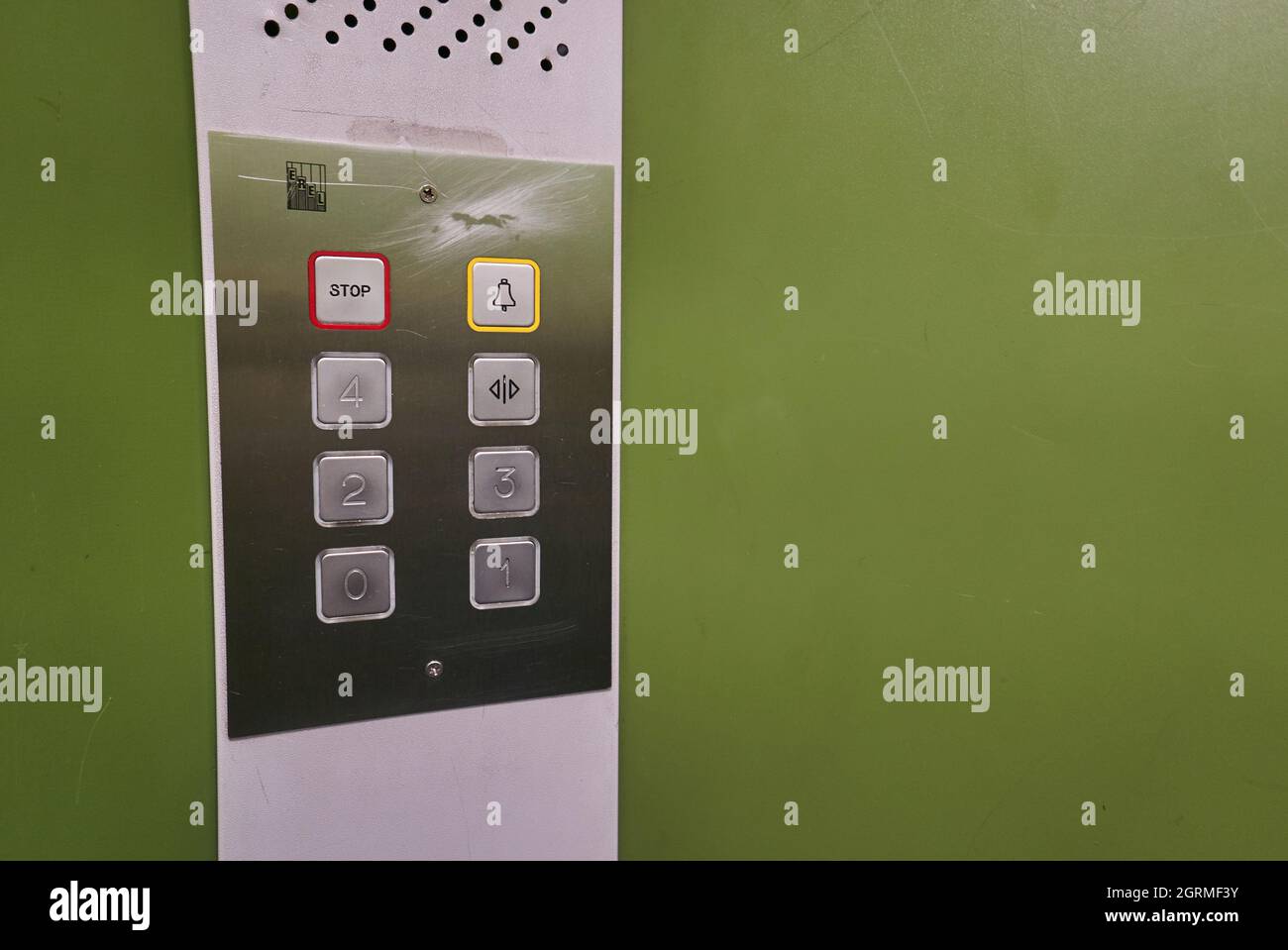 Vintage elevator buttons hi-res stock photography and images - Alamy