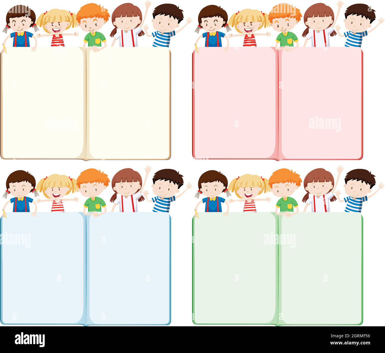 Blank children Stock Vector Images - Alamy