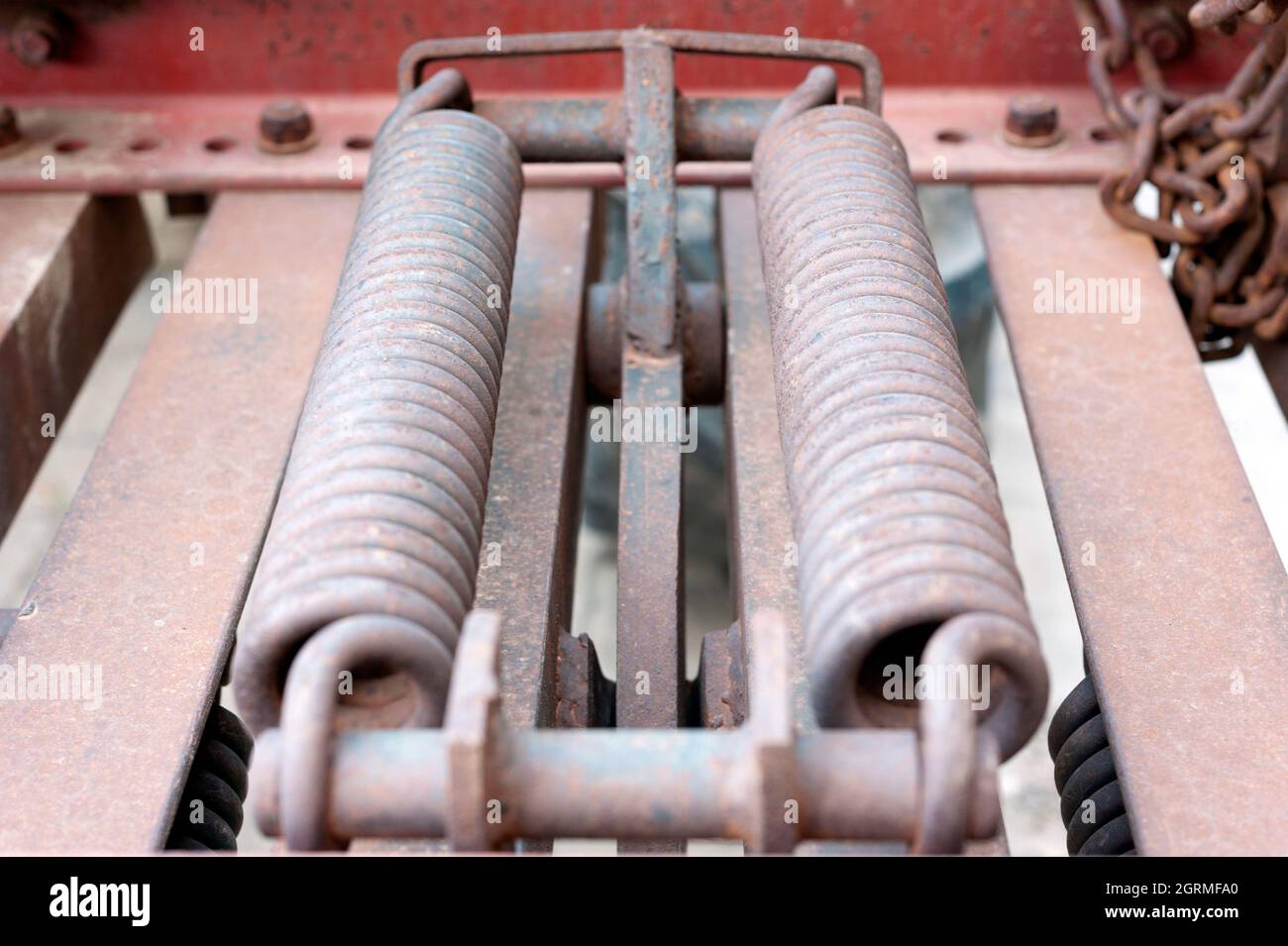 Rusty machine springs Stock Photo - Alamy