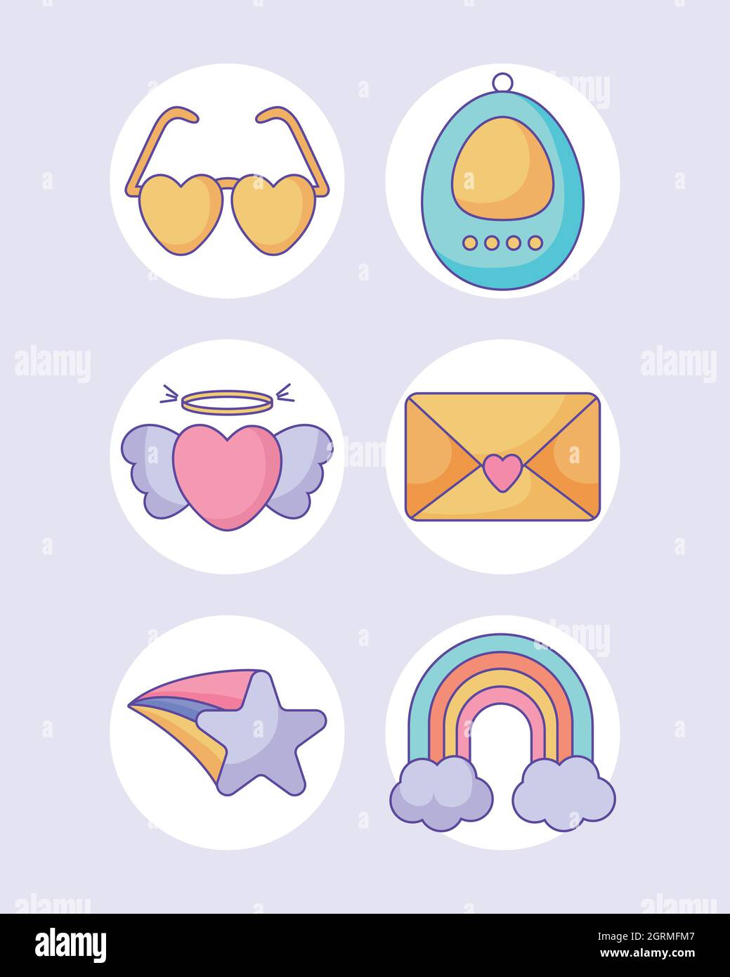 Six patches Stock Vector Images - Alamy