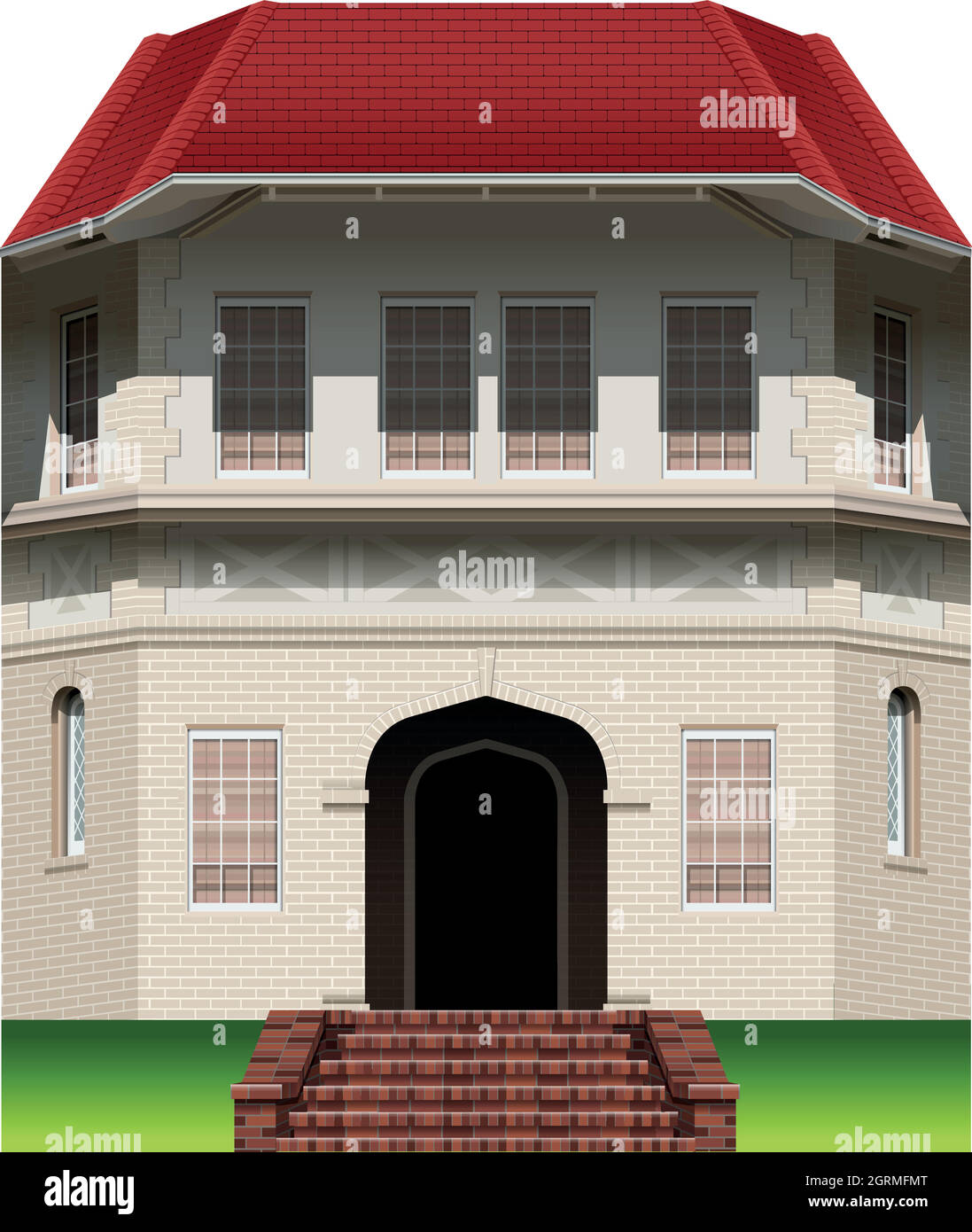 Old structure building Stock Vector Images - Alamy