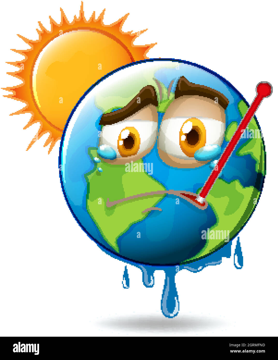 Environmental melting Stock Vector Images - Alamy