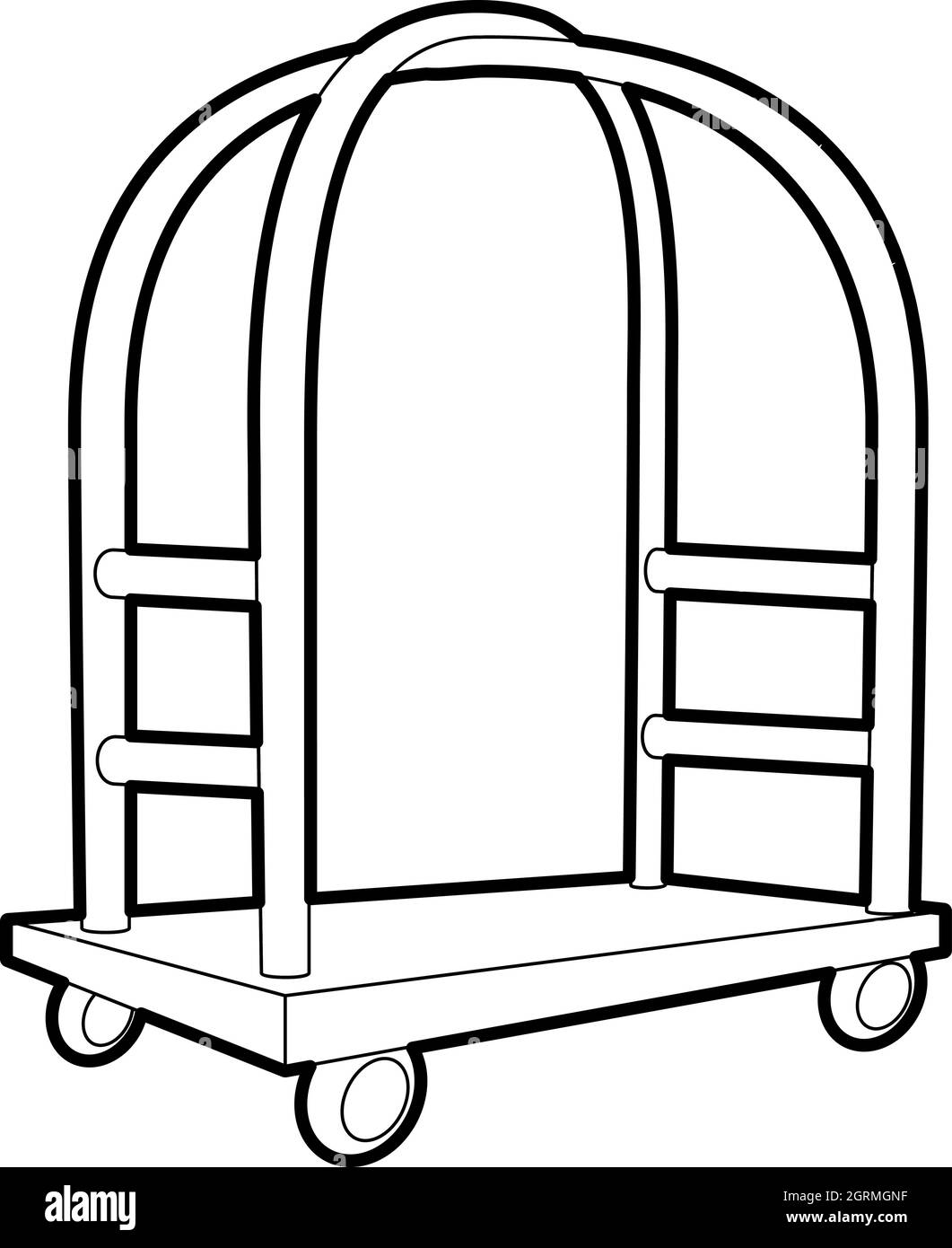 Wheel shopping cart in Stock Vector Images - Alamy