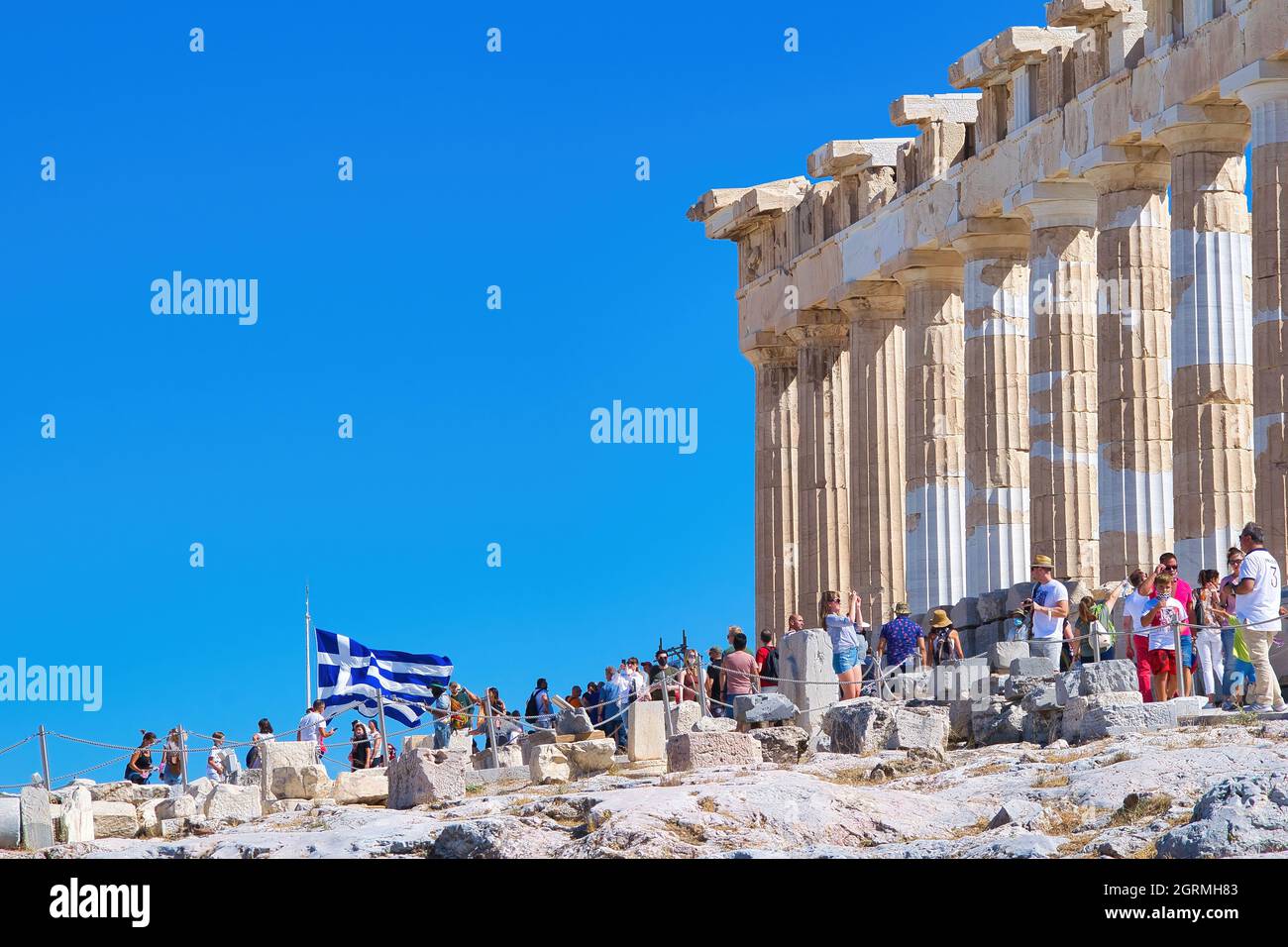The Parthenon at the Acropolis in Athens Greece Stock Photo - Alamy